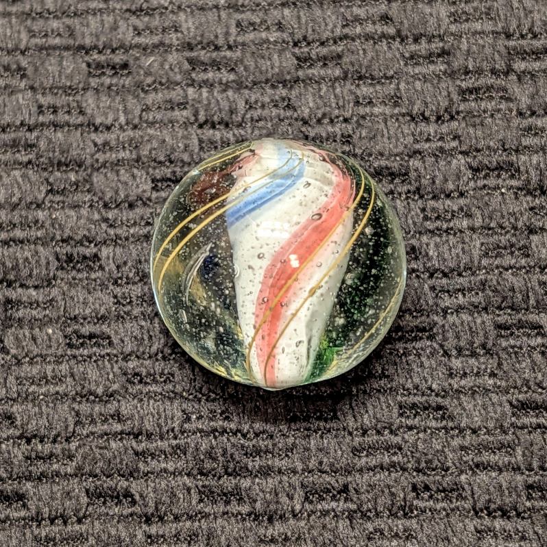 7/8" Wet Mint 3-Stage Solid Core Swirl - Old Rare Marbles
